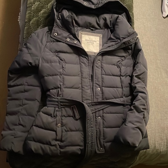 Abercrombie & Fitch | Jackets & Coats | Charcoal Gray Puffer Coat | Poshmark